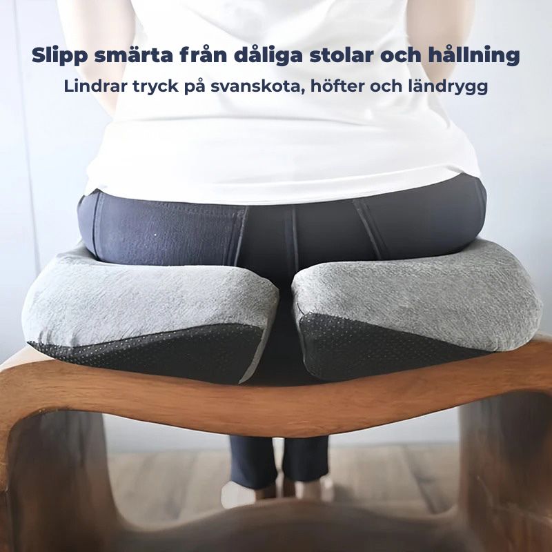 Ortopedisk sittkudde för svanskota och rygg – ErgonomiKliniken