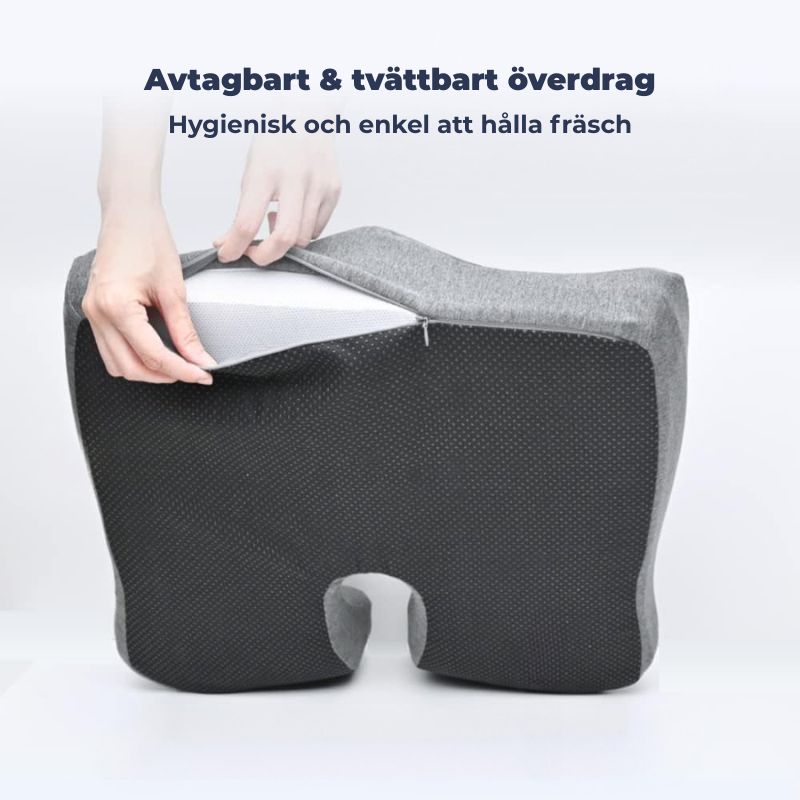 Ortopedisk sittkudde för svanskota och rygg – ErgonomiKliniken